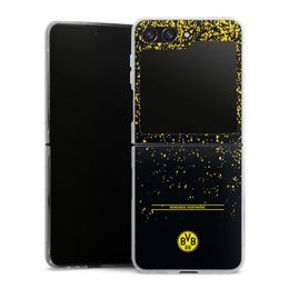 DeinDesign Galaxy Z Flip 5 Handy Hard Case Schutzh&uuml;lle transparent Smartphone Handy H&uuml;lle Bvb Borussia Dortmund Ombre Hard Case