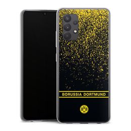DeinDesign Galaxy A32 4G Handy Silikon H&uuml;lle Case transparent Handyh&uuml;lle Ombre Borussia Dortmund Bvb Silikon Case