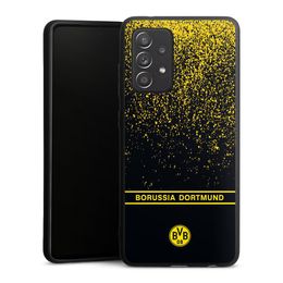 DeinDesign Galaxy A52s 5G Handy Premium Silikon H&uuml;lle Handyh&uuml;lle schwarz Case Ombre Borussia Dortmund Bvb Silikon Premium Case