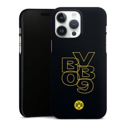DeinDesign iPhone 14 Pro Max Handy Premium Case Smartphone Handyh&uuml;lle Schutzh&uuml;lle matt Bvb Lettering Official Licensed Product Premium Case