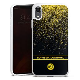 DeinDesign iPhone Xr Handy Silikon H&uuml;lle Case wei&szlig; Handyh&uuml;lle Ombre Borussia Dortmund Bvb Silikon Case