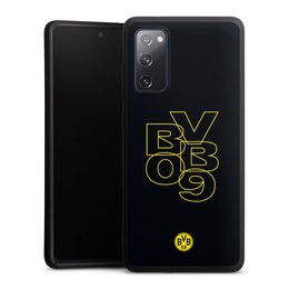 DeinDesign Galaxy S20 FE Handy Premium Silikon H&uuml;lle Handyh&uuml;lle schwarz Case Official Licensed Product Lettering Bvb Silikon Premium Case