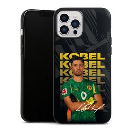 DeinDesign iPhone 13 Pro Max Handy Silikon H&uuml;lle Case schwarz Handyh&uuml;lle Borussia Dortmund Gregor Kobel Bvb