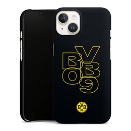 DeinDesign iPhone 14 Handy Premium Case Smartphone Handyh&uuml;lle Schutzh&uuml;lle matt Bvb Lettering Official Licensed Product Premium Case