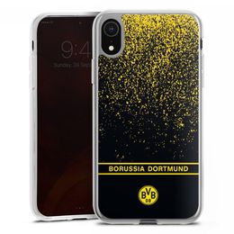 DeinDesign iPhone Xr Handy Silikon H&uuml;lle Case transparent Handyh&uuml;lle Ombre Borussia Dortmund Bvb Silikon Case