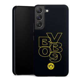 DeinDesign Galaxy S22 Handy Premium Case Smartphone Handyh&uuml;lle Schutzh&uuml;lle matt Bvb Lettering Official Licensed Product Premium Case