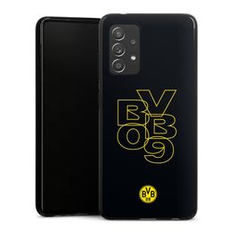 DeinDesign Galaxy A52s 5G Handy Silikon H&uuml;lle Case schwarz Handyh&uuml;lle Bvb Lettering Official Licensed Product