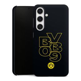 DeinDesign Galaxy S24 Handy Premium Case Smartphone Handyh&uuml;lle Schutzh&uuml;lle matt Bvb Lettering Official Licensed Product Premium Case