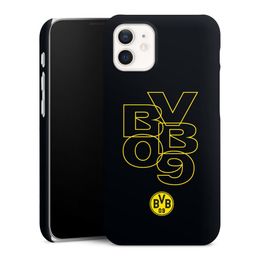 DeinDesign iPhone 12 mini Handy Premium Case Smartphone Handyh&uuml;lle Schutzh&uuml;lle matt Bvb Lettering Official Licensed Product Premium Case
