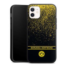 DeinDesign iPhone 12 mini Handy Premium Silikon H&uuml;lle Handyh&uuml;lle schwarz Case Ombre Borussia Dortmund Bvb Silikon Premium Case