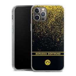 DeinDesign iPhone 12 Pro Max Handy Silikon H&uuml;lle Case transparent Handyh&uuml;lle Ombre Borussia Dortmund Bvb Silikon Case
