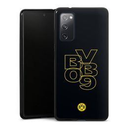 DeinDesign Galaxy S20 FE Handy Silikon H&uuml;lle Case schwarz Handyh&uuml;lle Official Licensed Product Lettering Bvb