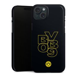 DeinDesign iPhone 15 Plus Handy Premium Case Smartphone Handyh&uuml;lle Schutzh&uuml;lle gl&auml;nzend Bvb Lettering Official Licensed Product Premium Case
