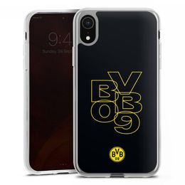 DeinDesign iPhone Xr Handy Silikon H&uuml;lle Case transparent Handyh&uuml;lle Bvb Lettering Official Licensed Product Silikon Case
