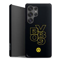 DeinDesign Galaxy S25 Ultra Handy Premium Case Smartphone Handyh&uuml;lle Schutzh&uuml;lle gl&auml;nzend Bvb Lettering Official Licensed Product Premium Case