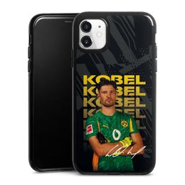 DeinDesign iPhone 11 Handy Silikon H&uuml;lle Case schwarz Handyh&uuml;lle Borussia Dortmund Gregor Kobel Bvb