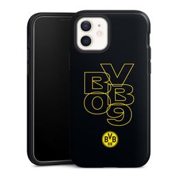 DeinDesign iPhone 12 mini Handy Panzer Handyh&uuml;lle robuste Outdoor H&uuml;lle Schutzh&uuml;lle gl&auml;nzend Bvb Lettering Official Licensed Product Tough Case