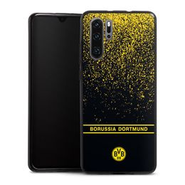 DeinDesign Huawei P30 Pro Handy Silikon H&uuml;lle Case schwarz Handyh&uuml;lle Ombre Borussia Dortmund Bvb