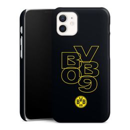 DeinDesign iPhone 12 mini Handy Premium Case Smartphone Handyh&uuml;lle Schutzh&uuml;lle gl&auml;nzend Bvb Lettering Official Licensed Product Premium Case