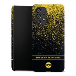 DeinDesign Galaxy A53 5G Handy Premium Case Smartphone Handyh&uuml;lle Schutzh&uuml;lle matt Bvb Borussia Dortmund Ombre Premium Case