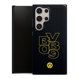 DeinDesign Galaxy S24 Ultra Handy Premium Case Smartphone Handyh&uuml;lle Schutzh&uuml;lle gl&auml;nzend Bvb Lettering Official Licensed Product Premium Case