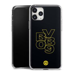 DeinDesign iPhone 11 Pro Max Handy Silikon H&uuml;lle Case transparent Handyh&uuml;lle Bvb Lettering Official Licensed Product Silikon Case