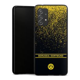 DeinDesign Galaxy A52s 5G Handy Silikon H&uuml;lle Case schwarz Handyh&uuml;lle Ombre Borussia Dortmund Bvb