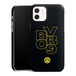 DeinDesign iPhone 12 Handy Premium Case Smartphone Handyh&uuml;lle Schutzh&uuml;lle matt Bvb Lettering Official Licensed Product Premium Case