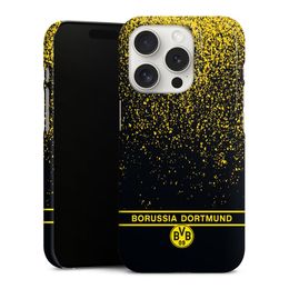DeinDesign iPhone 15 Pro Handy Premium Case Smartphone Handyh&uuml;lle Schutzh&uuml;lle gl&auml;nzend Ombre Borussia Dortmund Bvb Premium Case