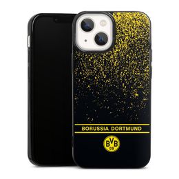 DeinDesign iPhone 13 Mini Handy Slim Case extra d&uuml;nn Silikon Handyh&uuml;lle schwarz H&uuml;lle Ombre Borussia Dortmund Bvb Silikon Slim Case