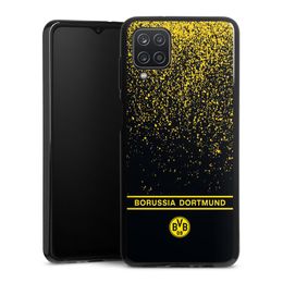 DeinDesign Galaxy A12 Handy Silikon H&uuml;lle Case schwarz Handyh&uuml;lle Bvb Borussia Dortmund Ombre