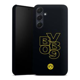 DeinDesign Galaxy A55 5G Handy Premium Case Smartphone Handyh&uuml;lle Schutzh&uuml;lle gl&auml;nzend Bvb Lettering Official Licensed Product Premium Case