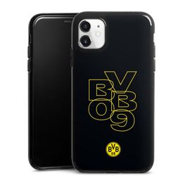 DeinDesign iPhone 11 Handy Silikon H&uuml;lle Case schwarz Handyh&uuml;lle Lettering Official Licensed Product Bvb