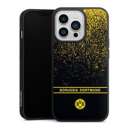 DeinDesign iPhone 13 Pro Handy Premium Silikon H&uuml;lle Handyh&uuml;lle schwarz Case Ombre Borussia Dortmund Bvb Silikon Premium Case