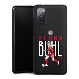 DeinDesign Galaxy S20 FE 5G Handy Silikon H&uuml;lle Case schwarz Handyh&uuml;lle Fc Bayern M&uuml;nchen Klara B&uuml;hl Official Licensed Product