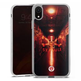 DeinDesign iPhone Xr Handy Silikon H&uuml;lle Case transparent Handyh&uuml;lle Fc St. Pauli Official Licensed Product Silikon Case