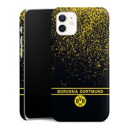 DeinDesign iPhone 12 mini Handy Premium Case Smartphone Handyh&uuml;lle Schutzh&uuml;lle gl&auml;nzend Ombre Borussia Dortmund Bvb Premium Case