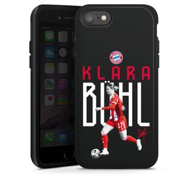 DeinDesign iPhone SE (2020) Handy Panzer Handyh&uuml;lle robuste Outdoor H&uuml;lle Schutzh&uuml;lle gl&auml;nzend Fc Bayern M&uuml;nchen Klara B&uuml;hl Official Licensed Product Tough Case