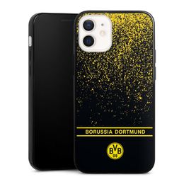 DeinDesign iPhone 12 mini Handy Slim Case extra d&uuml;nn Silikon Handyh&uuml;lle schwarz H&uuml;lle Ombre Borussia Dortmund Bvb Silikon Slim Case