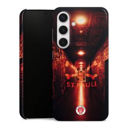 DeinDesign Galaxy S24 Handy Premium Case Smartphone Handyh&uuml;lle Schutzh&uuml;lle gl&auml;nzend Fc St. Pauli Official Licensed Product Premium Case