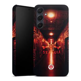 DeinDesign Galaxy A55 5G Handy Premium Case Smartphone Handyh&uuml;lle Schutzh&uuml;lle gl&auml;nzend Fc St. Pauli Official Licensed Product Premium Case