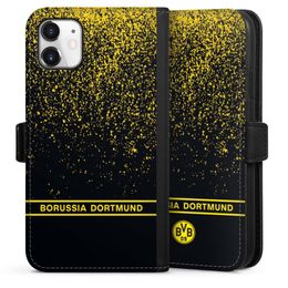 DeinDesign iPhone 11 Handy Klapph&uuml;lle Handyh&uuml;lle aus Kunst Leder schwarz Flip Case Bvb Ombre Borussia Dortmund Sideflip mit Lasche