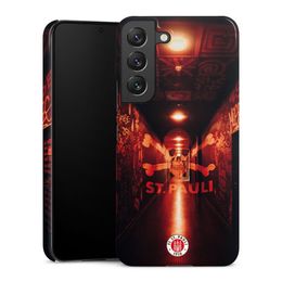 DeinDesign Galaxy S22 Handy Premium Case Smartphone Handyh&uuml;lle Schutzh&uuml;lle gl&auml;nzend Fc St. Pauli Official Licensed Product Premium Case