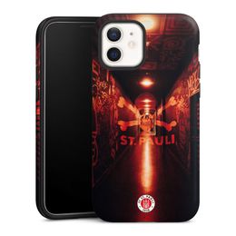 DeinDesign iPhone 12 mini Handy Panzer Handyh&uuml;lle robuste Outdoor H&uuml;lle Schutzh&uuml;lle matt Official Licensed Product Fc St. Pauli Tough Case