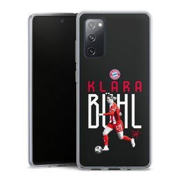 DeinDesign Galaxy S20 FE 5G Handy Silikon H&uuml;lle Case transparent Handyh&uuml;lle Fc Bayern M&uuml;nchen Klara B&uuml;hl Official Licensed Product Silikon Case