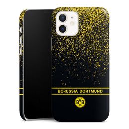 DeinDesign iPhone 12 Handy Premium Case Smartphone Handyh&uuml;lle Schutzh&uuml;lle gl&auml;nzend Ombre Borussia Dortmund Bvb Premium Case