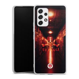 DeinDesign Galaxy A53 5G Handy Silikon H&uuml;lle Case transparent Handyh&uuml;lle Official Licensed Product Fc St. Pauli Silikon Case