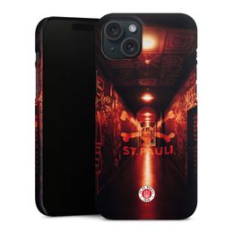 DeinDesign iPhone 15 Plus Handy Premium Case Smartphone Handyh&uuml;lle Schutzh&uuml;lle matt Fc St. Pauli Official Licensed Product Premium Case