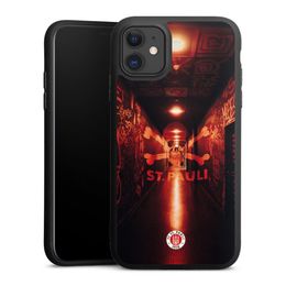 DeinDesign iPhone 11 Handy Premium Silikon H&uuml;lle Handyh&uuml;lle schwarz Case Official Licensed Product Fc St. Pauli Silikon Premium Case