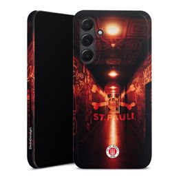 DeinDesign Galaxy A35 5G Handy Premium Case Smartphone Handyh&uuml;lle Schutzh&uuml;lle gl&auml;nzend Fc St. Pauli Official Licensed Product Premium Case